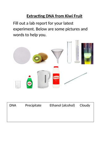 Extracting DNA from Kiwi core practical | Teaching Resources