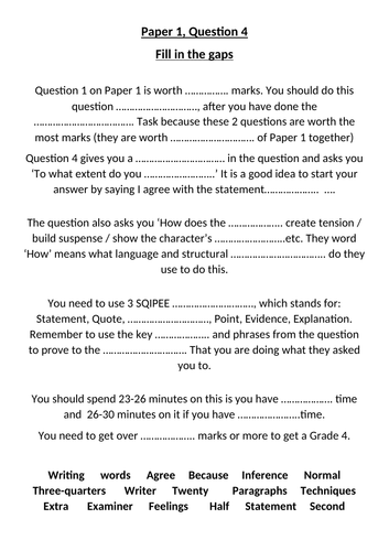 10 easy to use starters for GCSE English Language | Teaching Resources