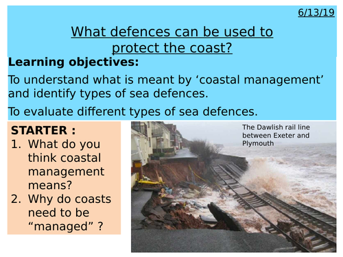 Coasts - What defences can be used to protect the coast ? | Teaching ...