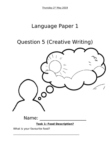 AQA Language Paper 1 Work Packs | Teaching Resources