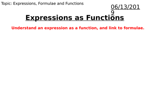 Functions Defining And Using Teaching Resources