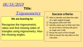 Trigonometry | Teaching Resources