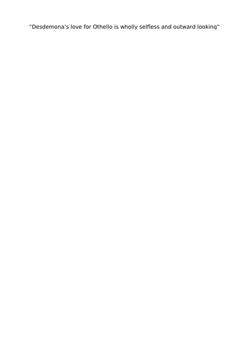 5x Othello practice questions for A Level English Lit AQA | Teaching ...