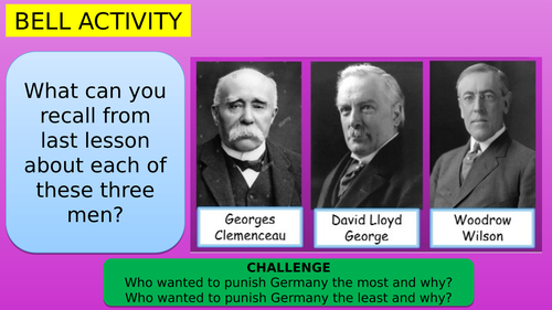 Conflict and Tension 1918-1938 - Peacemaking - Why were the BigThree ...