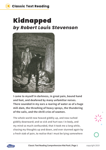 KS2 Classic Text Reading Comprehension Pack: Kidnapped, Oliver Twist ...