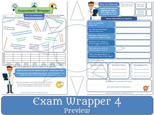 Exam Wrapper (Assessment Tool) 4/5 | Teaching Resources