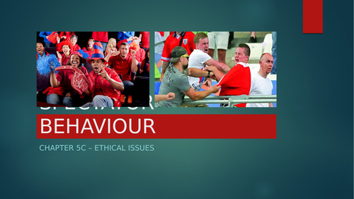 GCSE PE Spectator behaviour/hooliganism | Teaching Resources