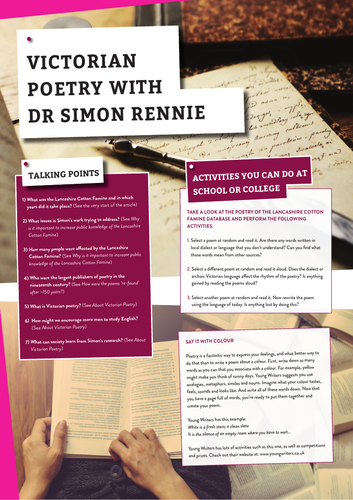 KS3-4: Victorian poems and how they reflected the hardships of the time ...