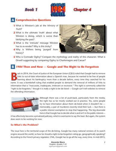 George Orwell - 1984 - Book 1, Ch. 4: The Ministry of Truth (IGCSE ...