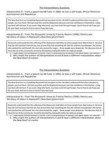AQA - America 1920-1973 - Bust - Why was there opposition to the New ...