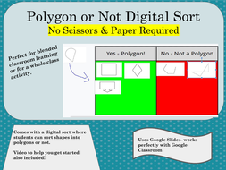 Digital Sort- Polygons and Non-Polygons - Perfect for Years 3-6 ...