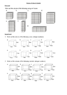 VOLUME of cubes and cuboids - GEOMETRY - WITH ANSWERS | Teaching Resources