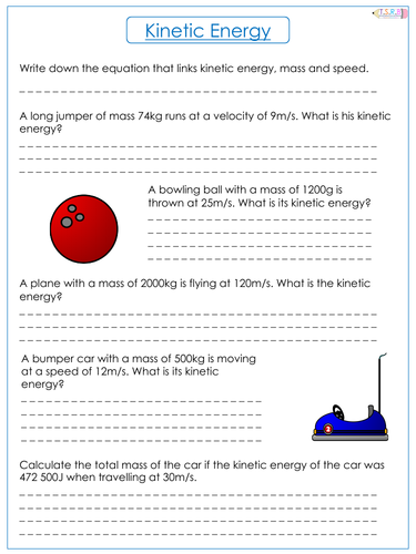 AQA GCSE Physics Kinetic and Gravitational Energy | Teaching Resources