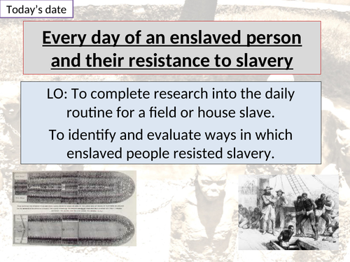 Punishment and resistance of enslave people during the Transatlantic ...