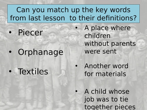 Child Labour during the industrial revolution. | Teaching Resources
