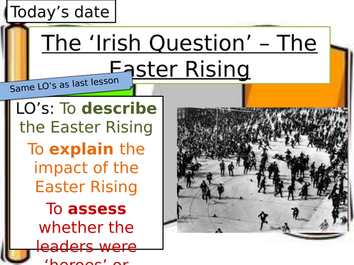 The Easter Rising - people and protest topic | Teaching Resources