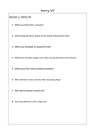 Henry VII and the Battle of Bosworth | Teaching Resources