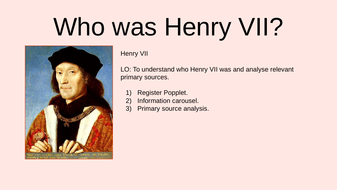 Henry VII and the Battle of Bosworth | Teaching Resources