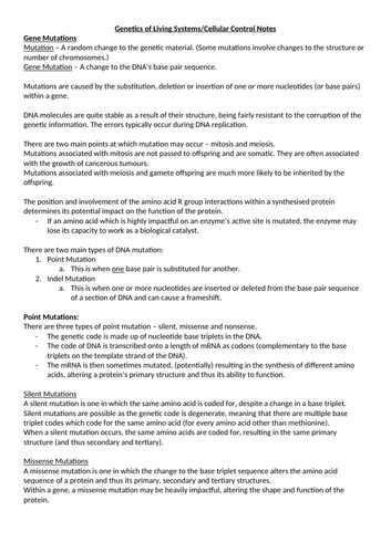 Notes on all of OCR A Biology A Level | Teaching Resources