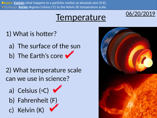 GCSE Physics: Temperature Scales and Changes. | Teaching Resources