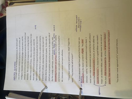 GCSE Dr Jekyll and Mr Hyde Level 9 Exemplar Essay Tension and Suspense ...