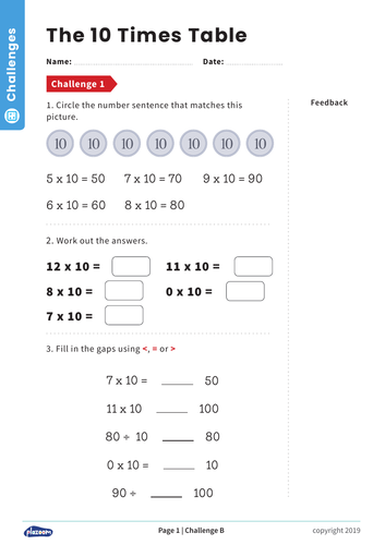 10 Times Table Resource Pack: Teaching, Practising & Investigating ... 10 Times Table Resource Pack: Teaching, Practising & Investigating ...