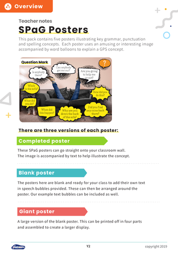 Interactive SPaG Displays: KS1 – Question Marks, Exclamation Marks ...