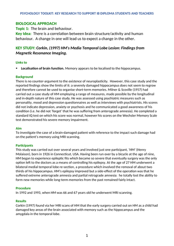 IB Psychology Cognitive Processing | Teaching Resources