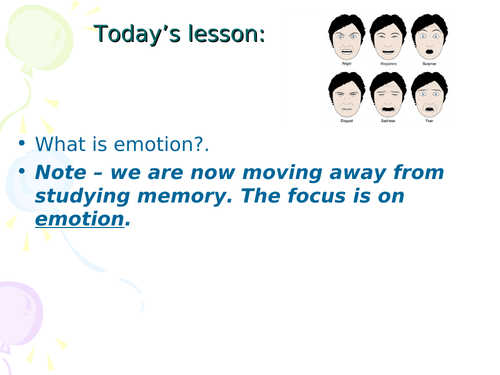 IB Psychology, Emotion and Cognition | Teaching Resources