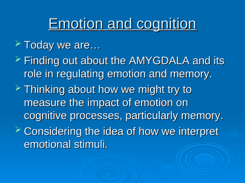 IB Psychology, Emotion and Cognition | Teaching Resources