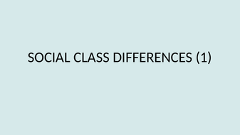 Social Class Differences in Crime [3 Lessons - AQA A-Level Sociology ...