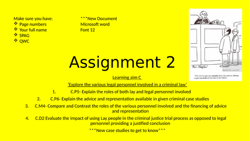 BTEC applied Law unit 2 CWK | Teaching Resources