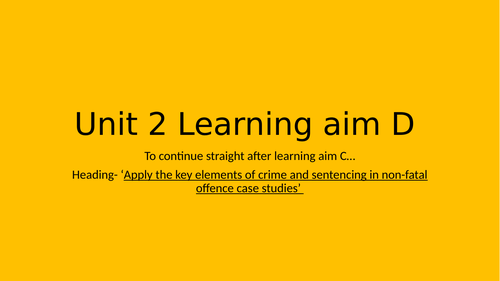 Btec Applied Law Unit 2 Cwk Teaching Resources