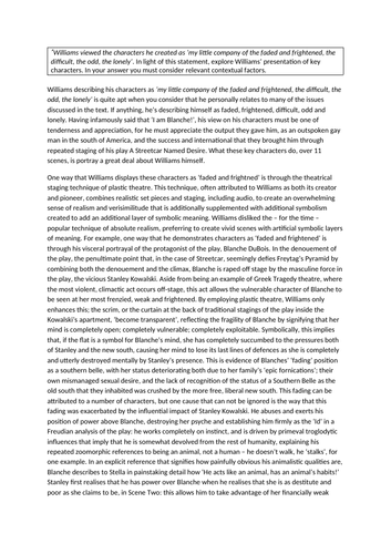 8x A* 'A STREETCAR NAMED DESIRE' ESSAYS for A Level English Literature ...