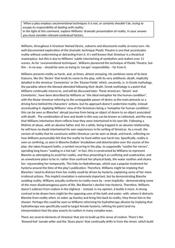 8x A* 'A STREETCAR NAMED DESIRE' ESSAYS for A Level English Literature ...