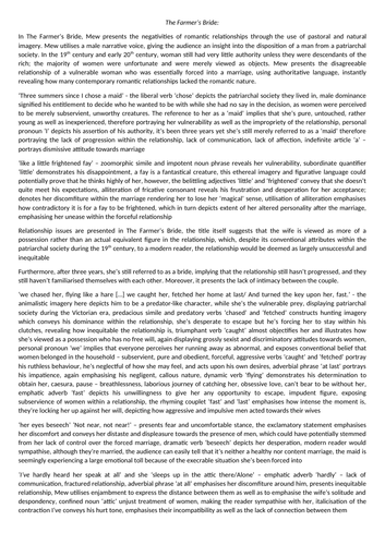 The Farmer's Bride - Charlotte Mew key quotes analysis | Teaching Resources