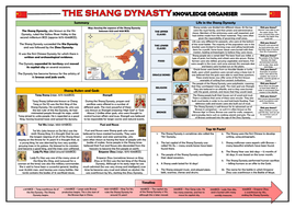 The Shang Dynasty Knowledge Organiser/ Revision Mat! | Teaching Resources