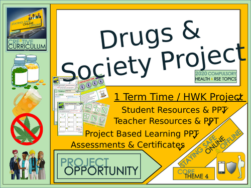 Drugs and Society PSHE Project | Teaching Resources