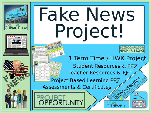 Fake News - Newspaper Project | Teaching Resources