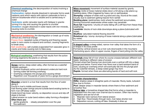 Geography GCSE OCR B 9-1 -- Revision | Teaching Resources Geography GCSE OCR B 9-1 -- Revision | Teaching Resources