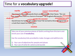 Gothic Vocabulary by Lead_Practitioner | Teaching Resources