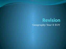 Year 8 Geography Revision by Guernsey3 | Teaching Resources