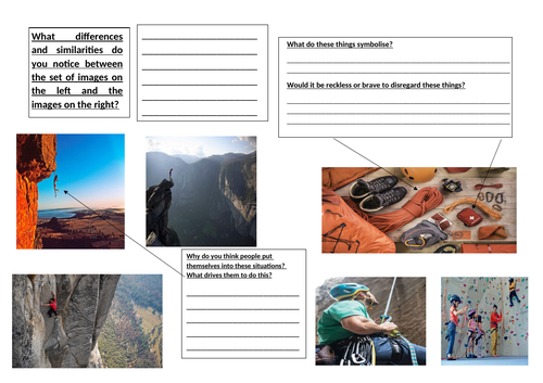 Creative writing - Free Solo - AQA Language | Teaching Resources