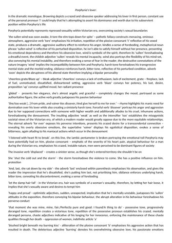 Porphyria's lover by Robert Browning GCSE analysis | Teaching Resources