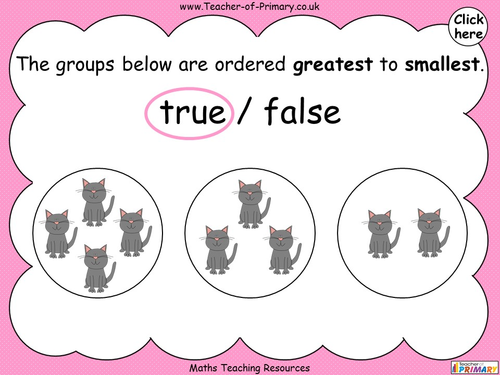 Ordering Objects - Year 1 | Teaching Resources