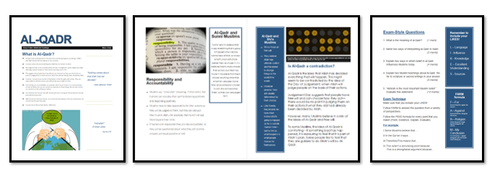 AQA Islam Beliefs: Al-Qadr Predestination - Exam Booklet | Teaching ...