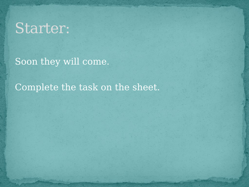 Imagery revision using Invasion poem | Teaching Resources