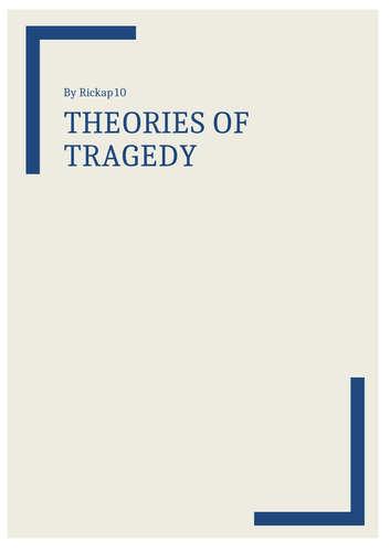 Theories of Tragedy | Teaching Resources