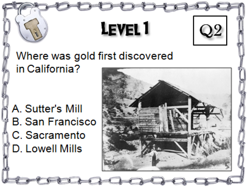 California Gold Rush Activity: Escape Room Social Studies | Teaching ...