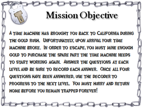 California Gold Rush Activity: Escape Room Social Studies | Teaching ...